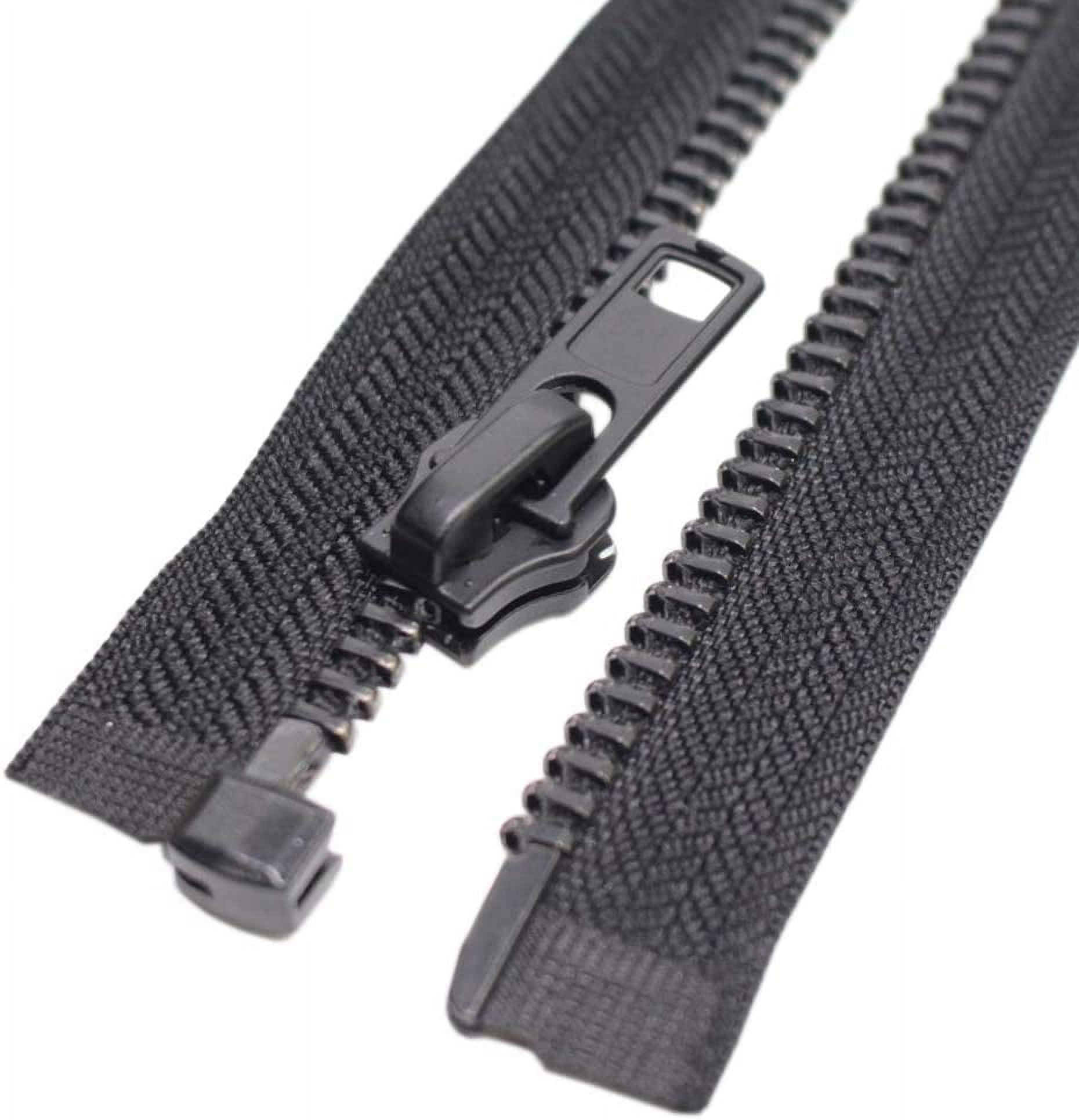MebuZip #8 30 Inch Black Nickel Teeth Separating Jacket Zipper Right ...