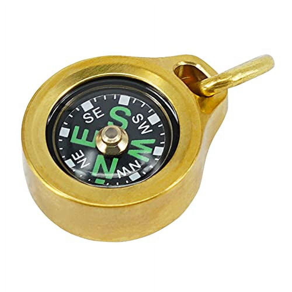 MecArmy CMP Titanium/Brass Grade Compass, Teardrop Shaped Survival ...