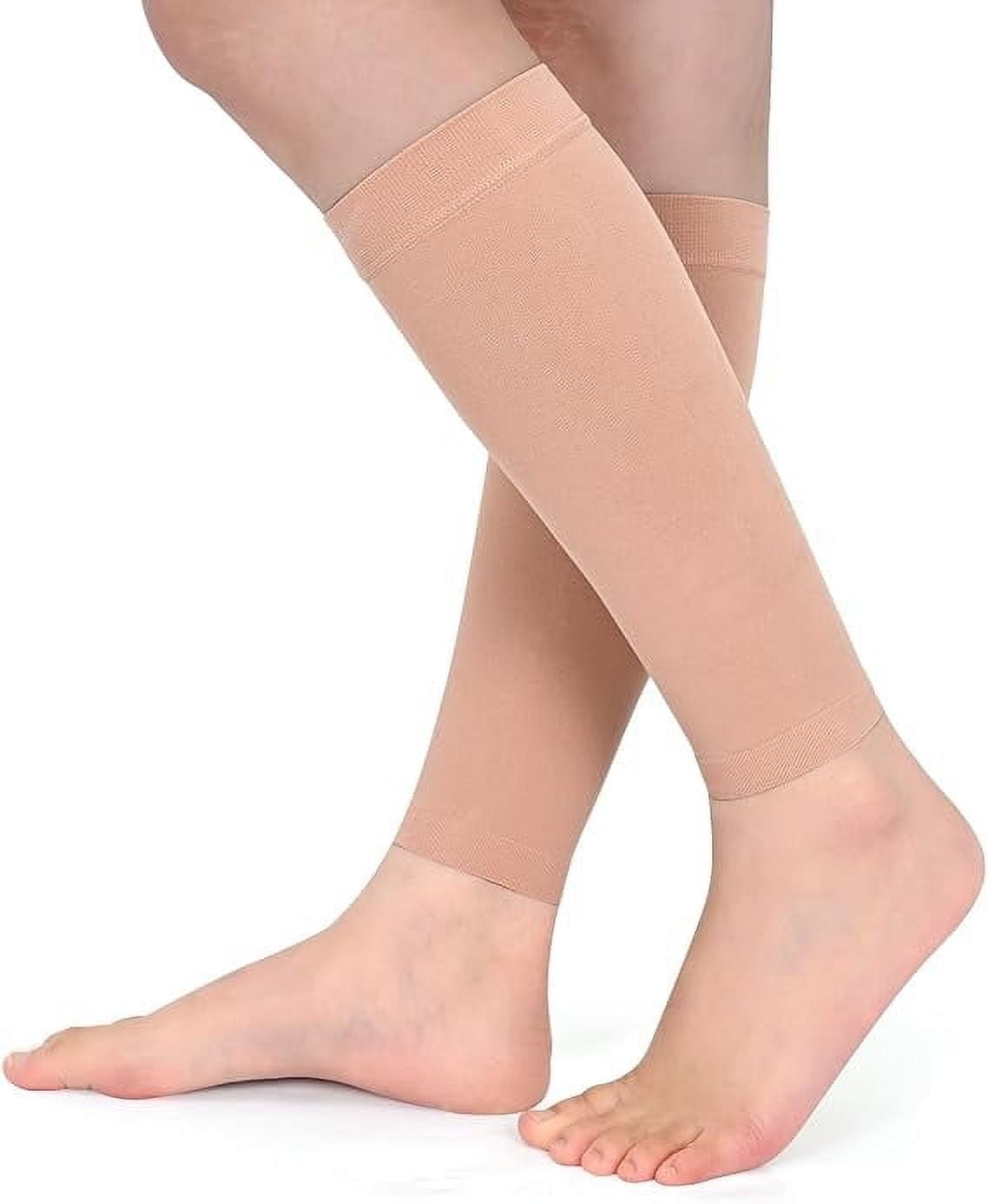 MecTo 1 Pair 20-30 mmHg Graduated Calf Compression Sleeves for Women ...