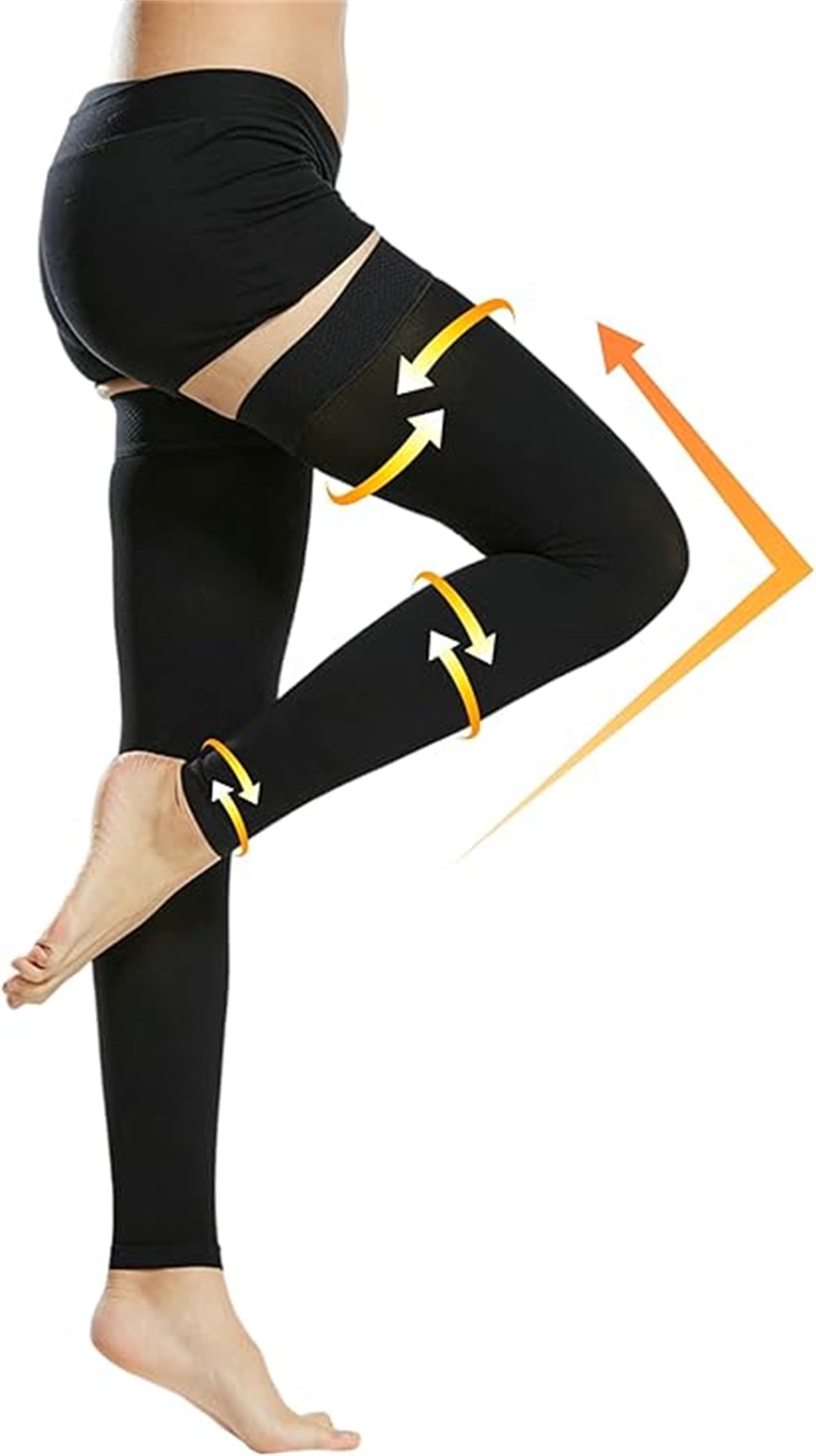 MecTo 20-30 mmHg Medical Compression Stockings for Men and Women,Black ...