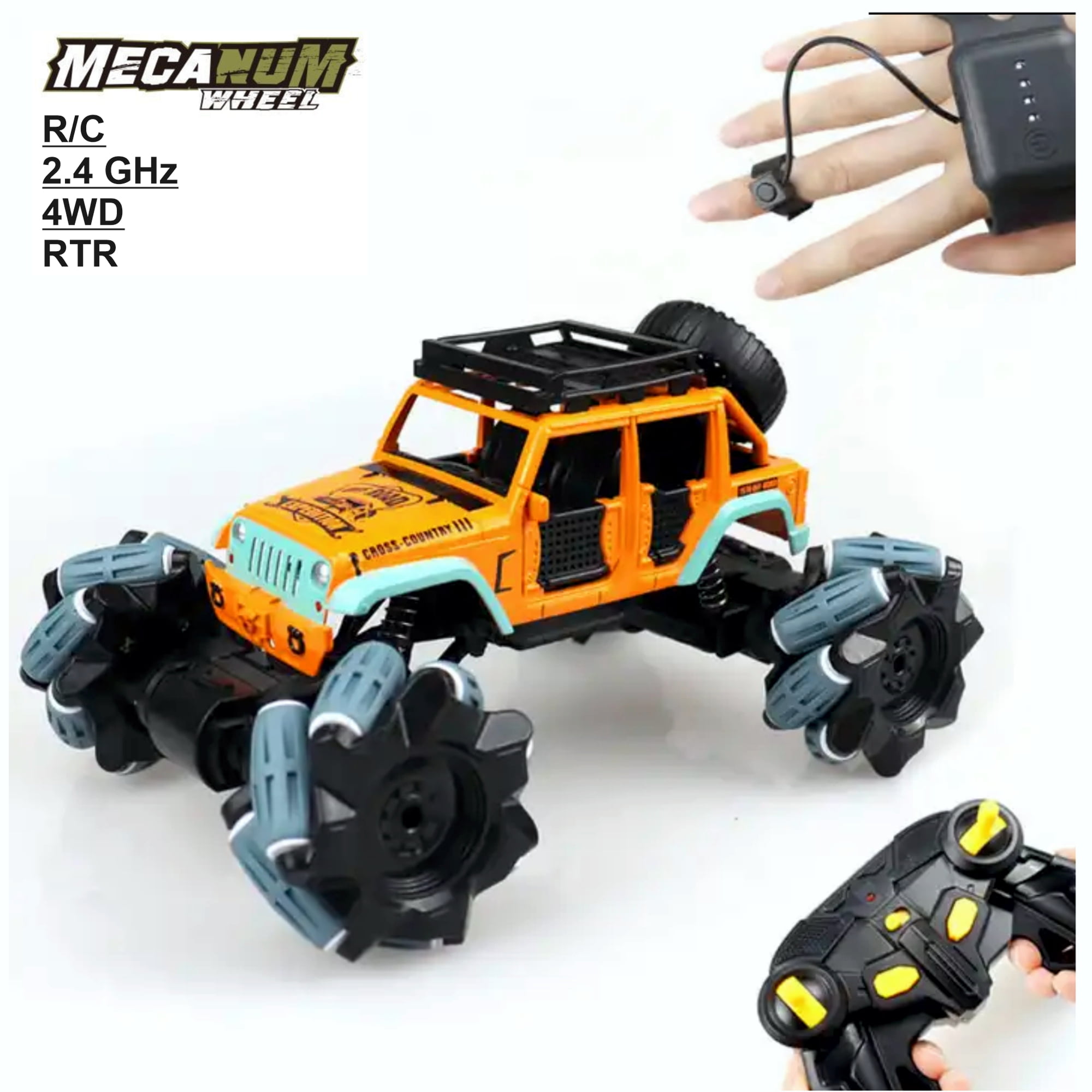 MecaNum R/C Drift Car Hand Gesture Dual Remote Control Stunt Truck Toy ...