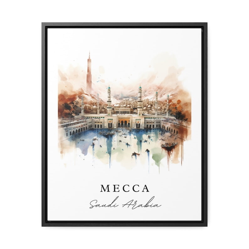 Mecca Saudi Arabia Wall Art, Mecca Poster, Mecca Wedding or Birthday ...