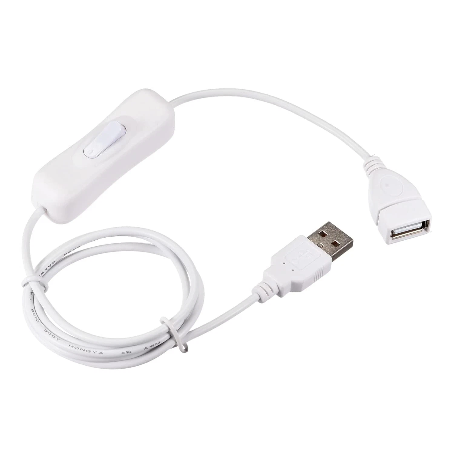 Meccanixity Usb Cable With On/Off Switch, Male To Female Extension ...
