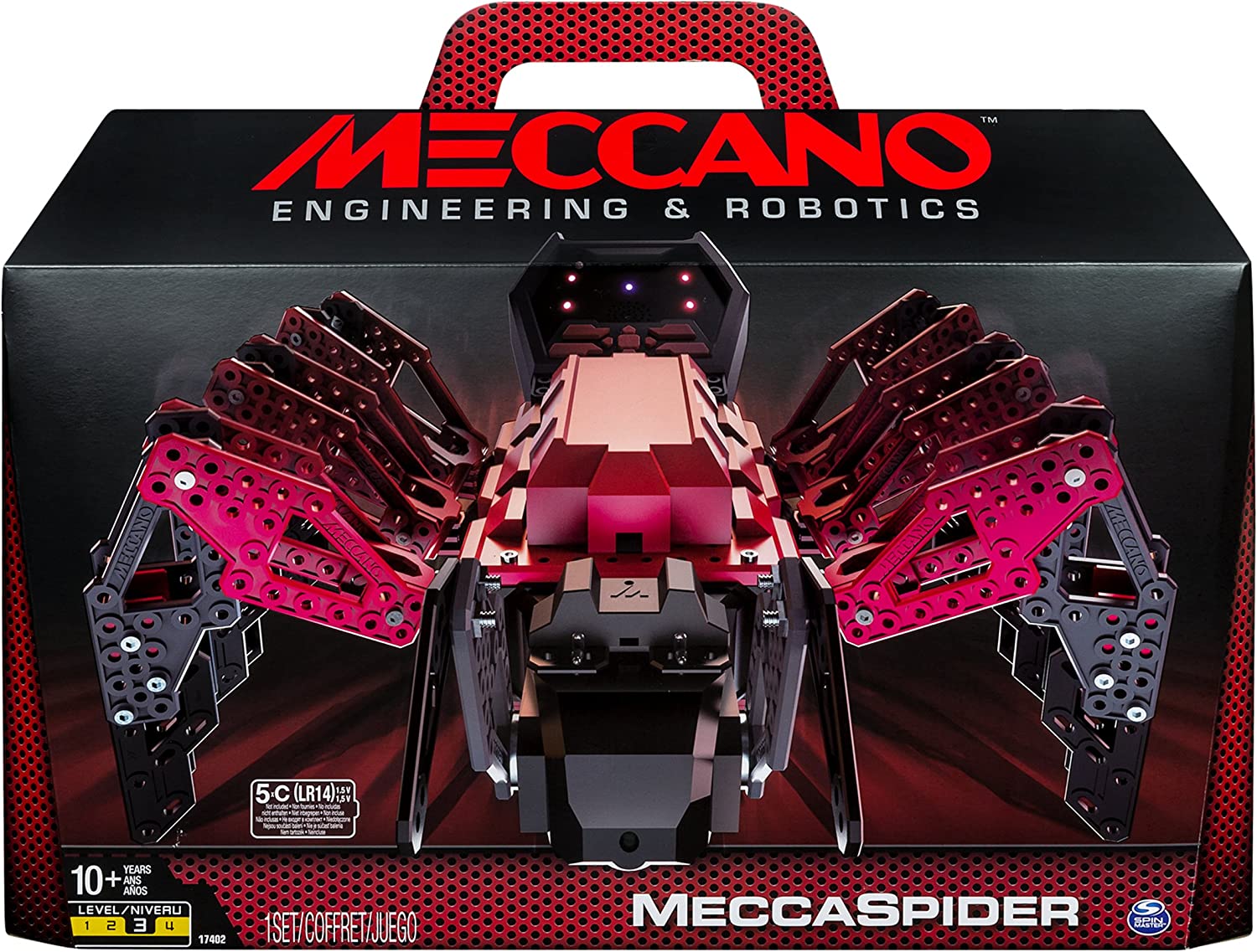 Meccano-Erector MeccaSpider Robot Kit for Kids to Build, STEM Toy with ...