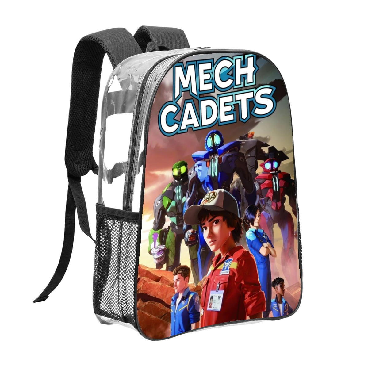 Mech Cadets Pattern Transparent Backpack Lightweight And fashionable ...