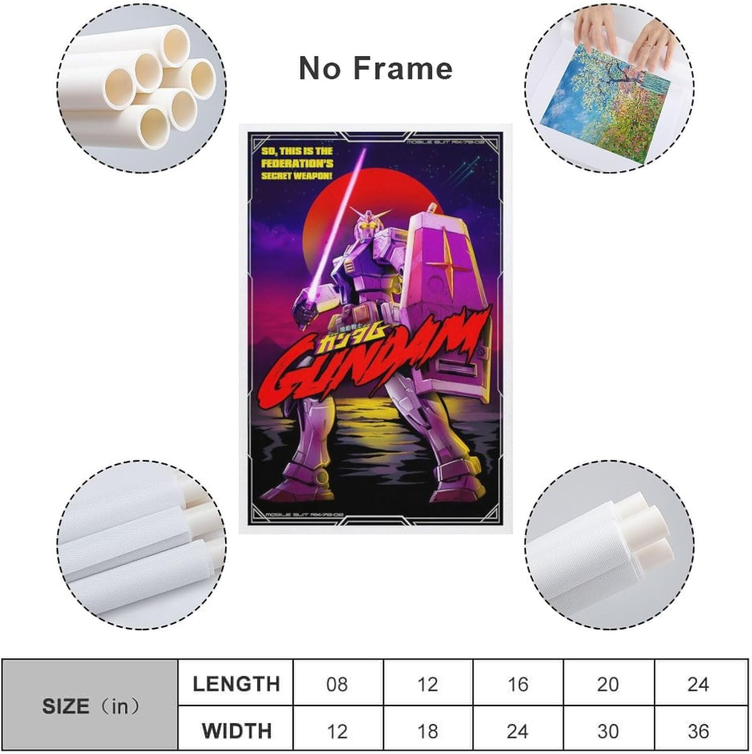 Mech Gu78-2 Video Game Anime Cool Posters & Prints Decorative Painting ...