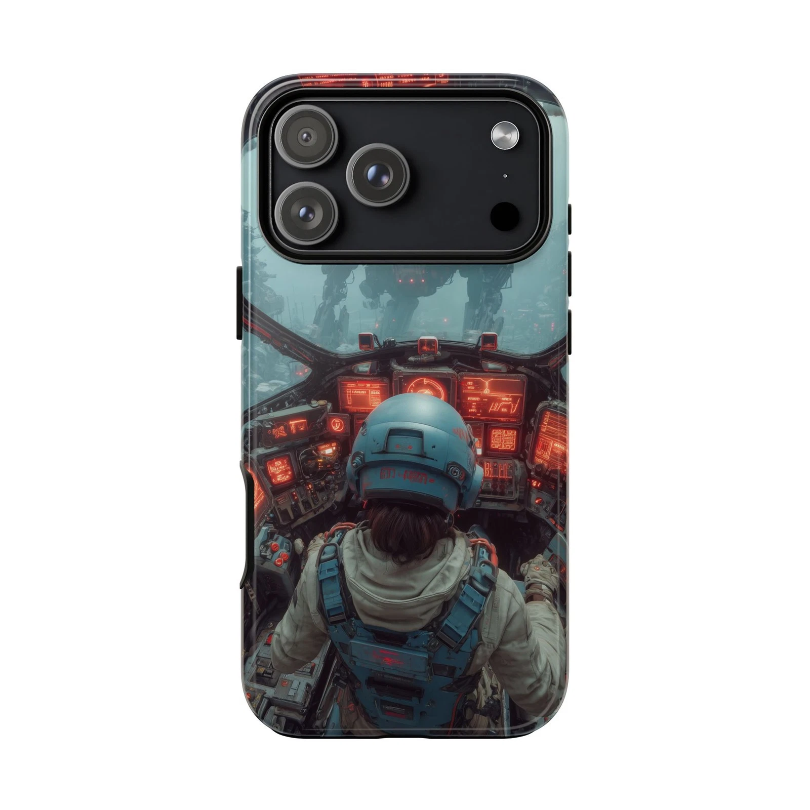 Mech Pilot Girl Cockpit Sci Fi Art Phone Case for iPhone 17 11 12 13 14 ...