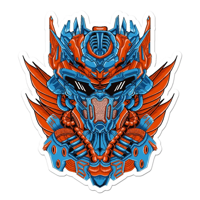 Mech Robot Android Sticker Phone Decal Water Bottle Stickers Car Decals ...