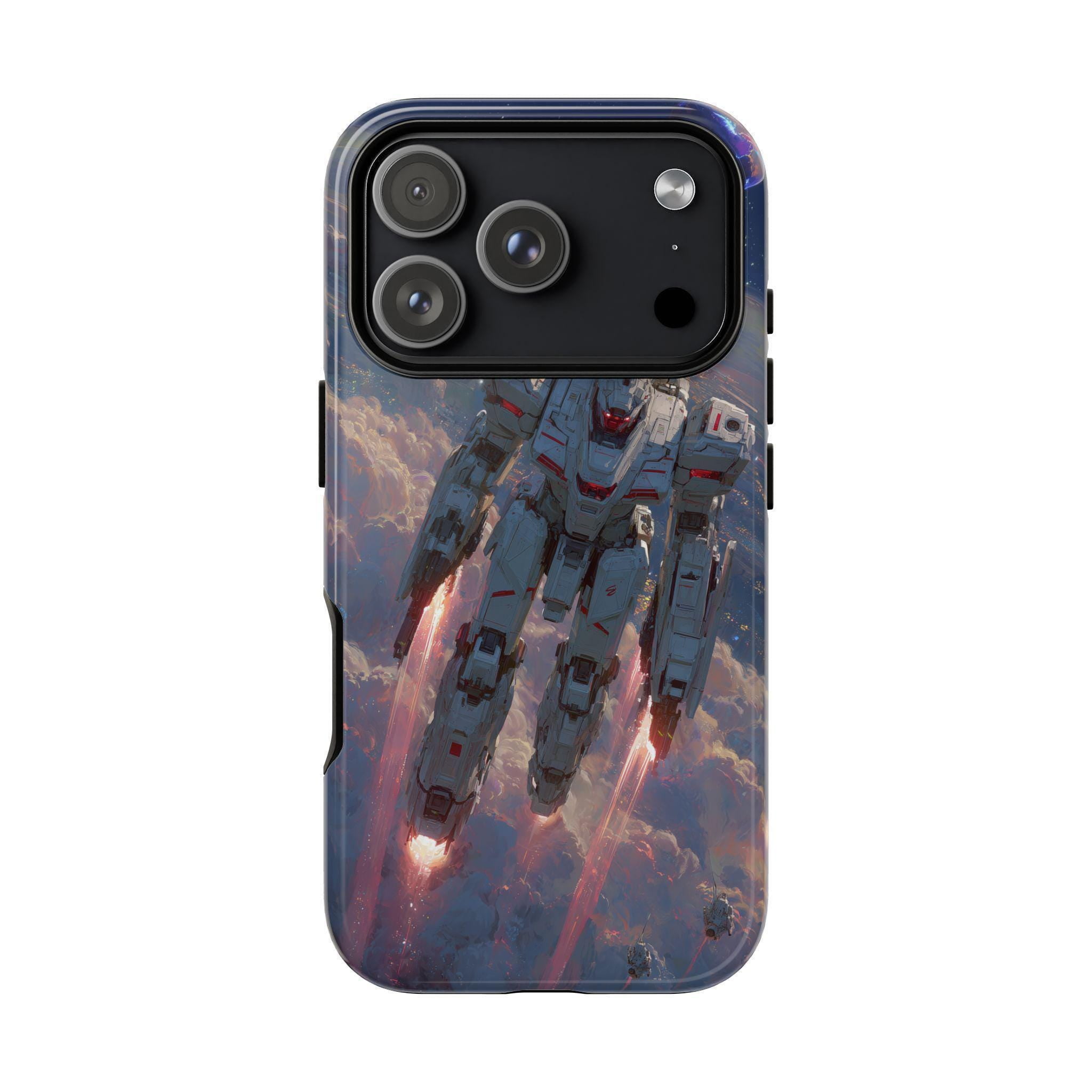 Mech Robot Outer Space Launch Futuristic SciFi Phone Case with iPhone ...