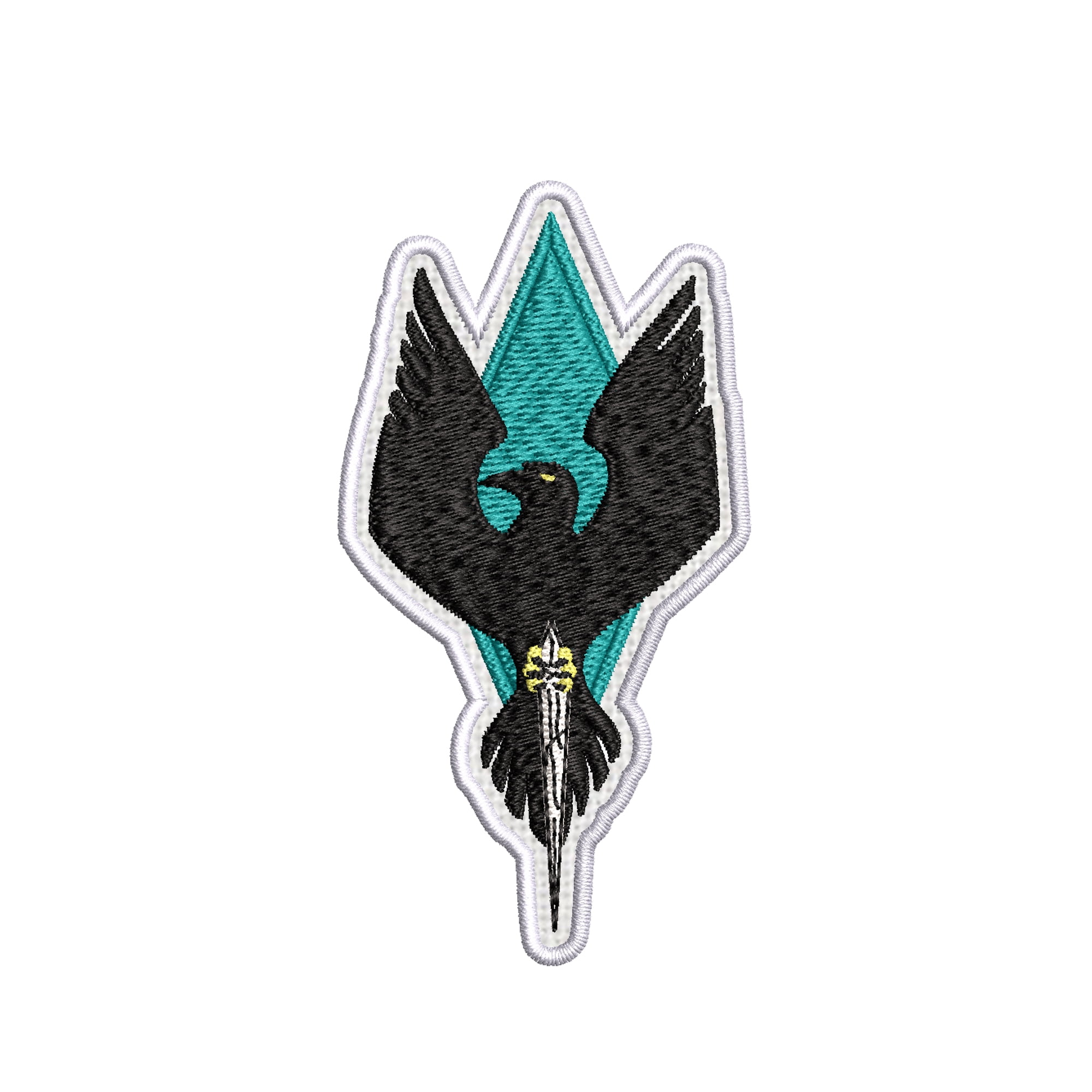 Mech Warrior Clan Snow Raven Embroidered Patch Iron-On Applique ...