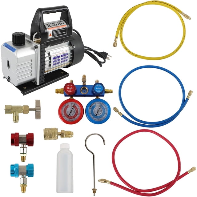 MechEquip Vacuum Pump 3CFM 110V/60hz 5Pa Vacuum Pump Black - Walmart.com