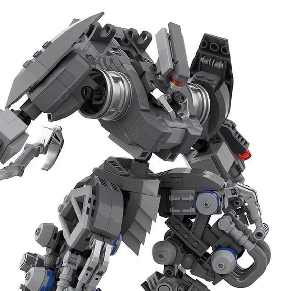 Mecha Building Blocks Set | Articulated Cyber Mech with Whip & Blade ...