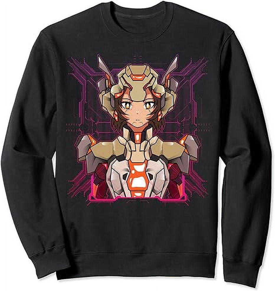 Mecha Cyborgs Anime Girl Cyberpunk Fashion Sweatshirt - Walmart.com