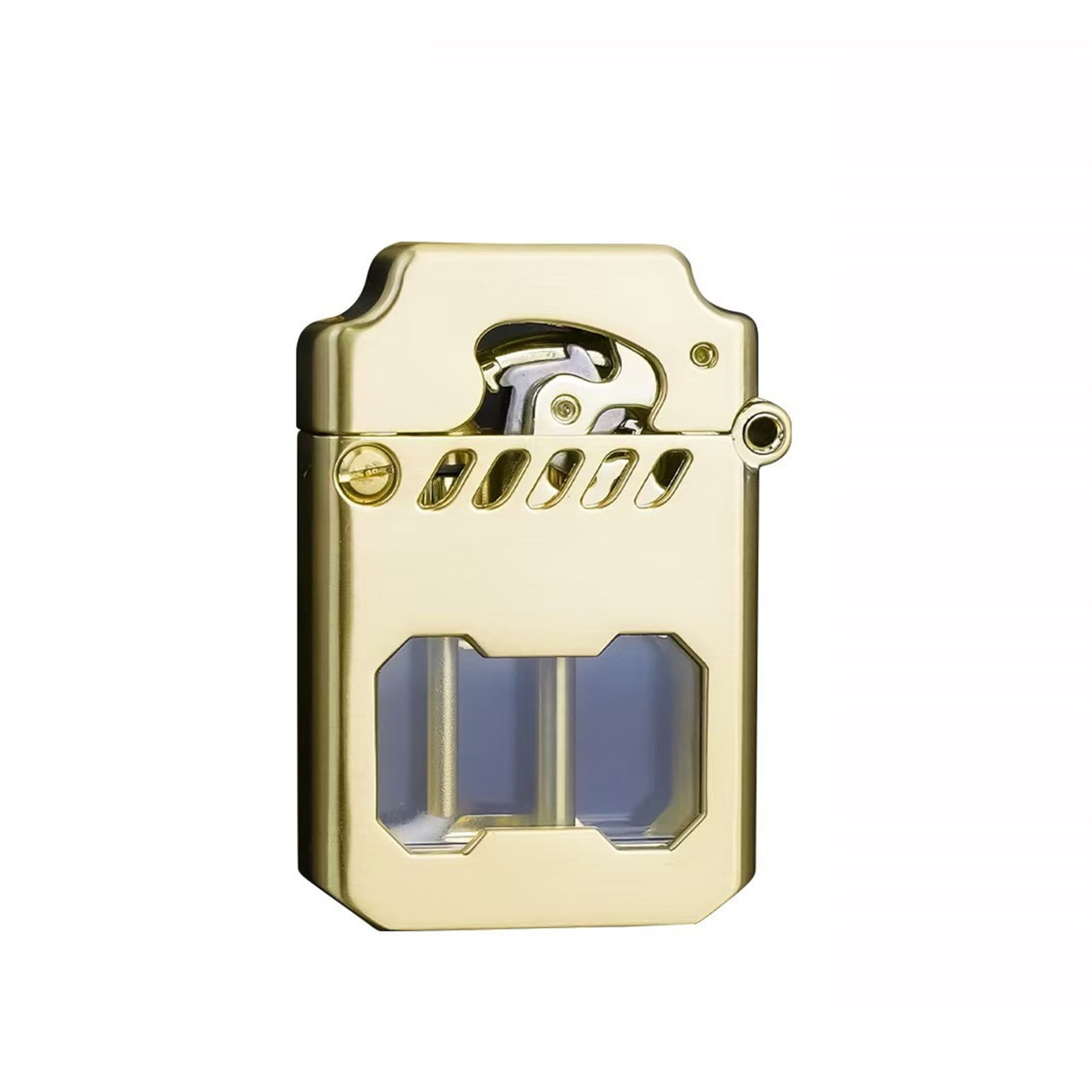 Mecha Metal Rocker Kerosene Lighter, Retro Transparent Oil Tank ...