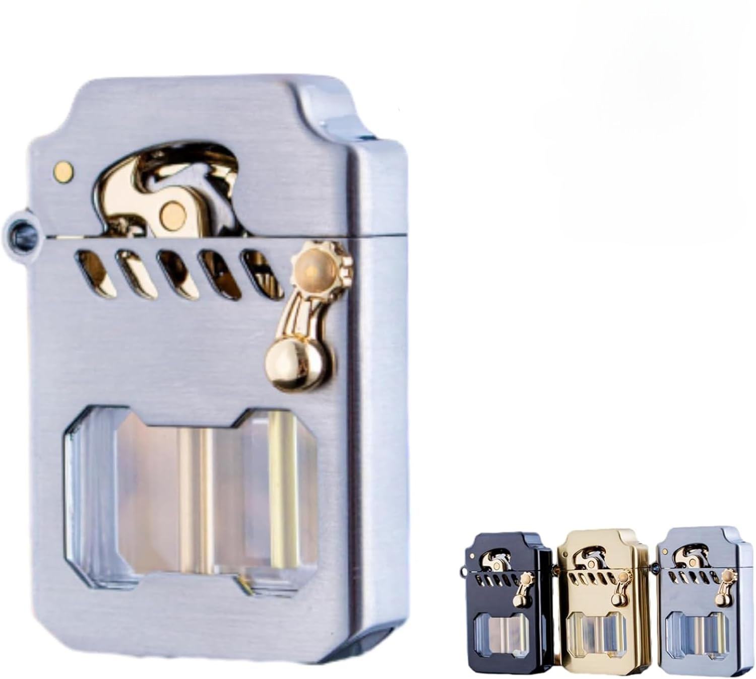 Mecha Metal Rocker Lighter, Retro Metal Rocker Kerosene Windproof ...