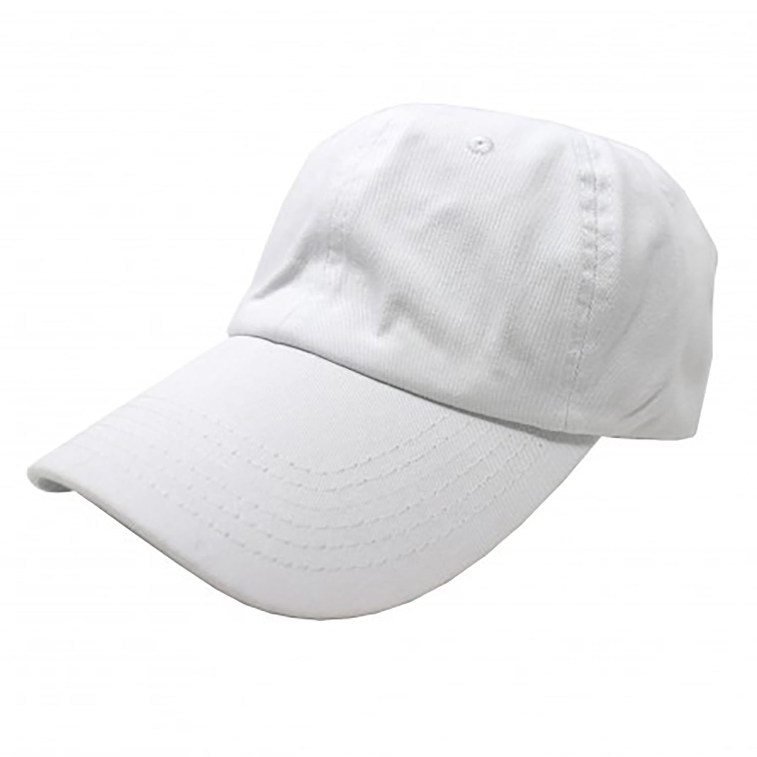 Mechaly Cotton Dad Hat Adjustable Cap (White) - Walmart.com