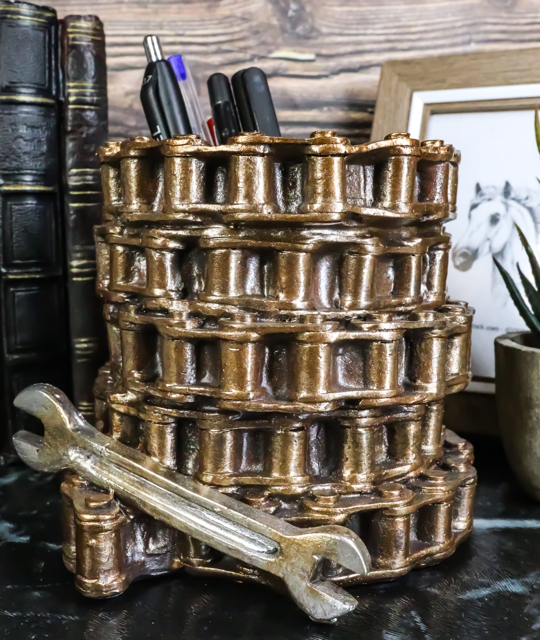 Mechanic Biker Motorcycle Belt Chains Wrench Tool Stationery Pen Make ...