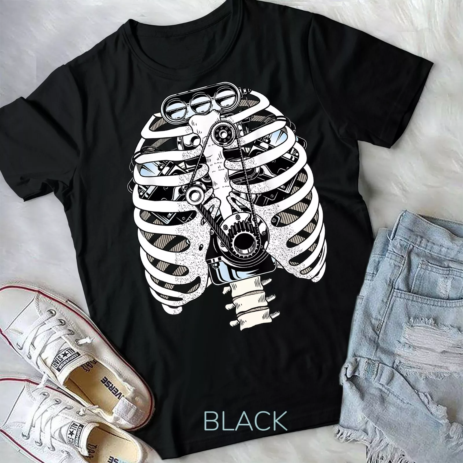Mechanic, Car Engineer, and Skeleton Mechanics Themed Graphic Design ...