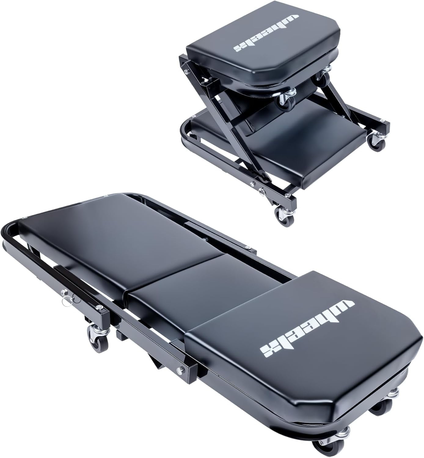 Mechanic Creeper 40 inches 2-in-1 Mode Z Seat 480lbs Capacity, Foldable ...