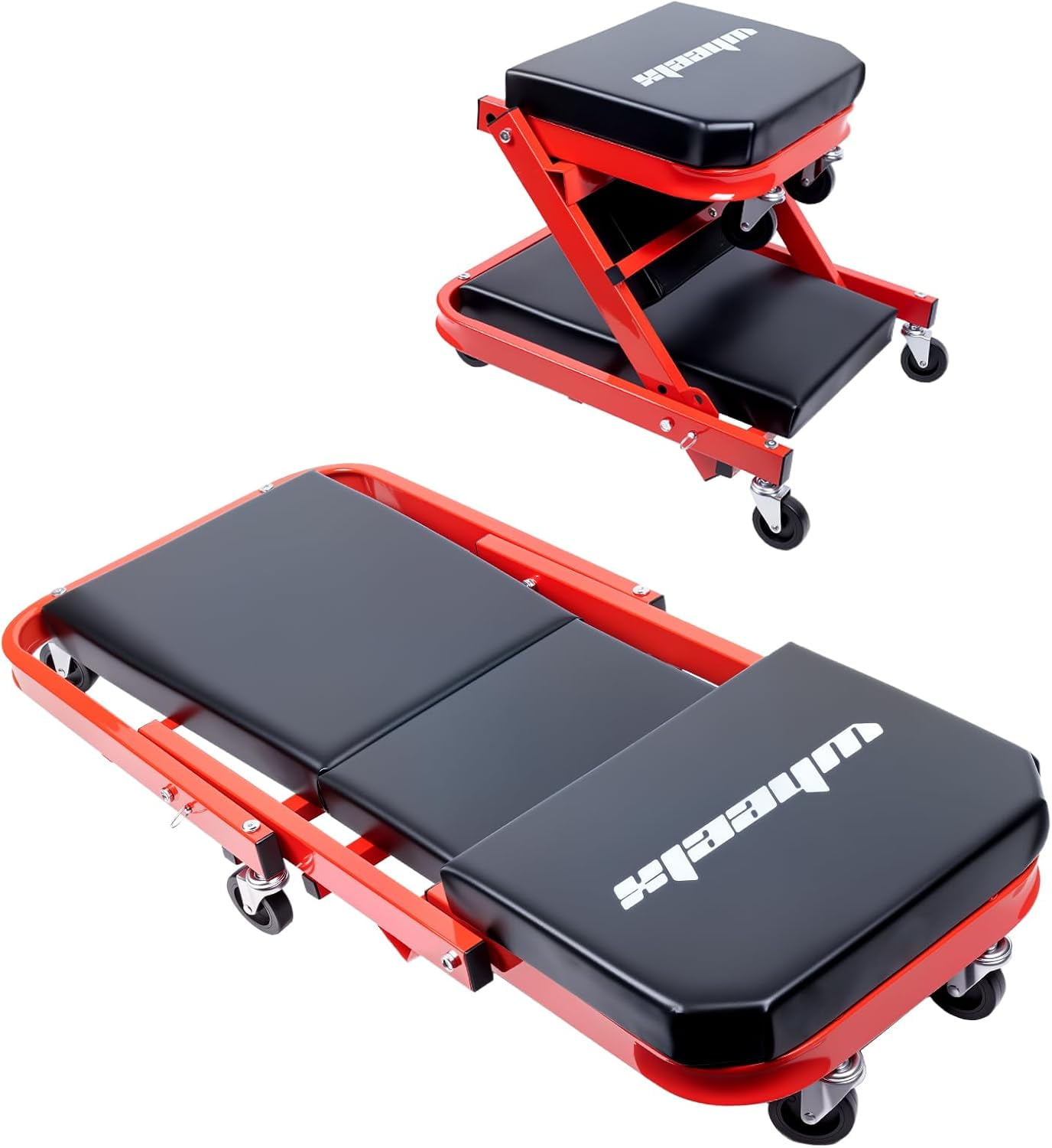 Mechanic Creeper 40inches 2-in-1 Z Seat 480lbs Capacity, Foldable ...