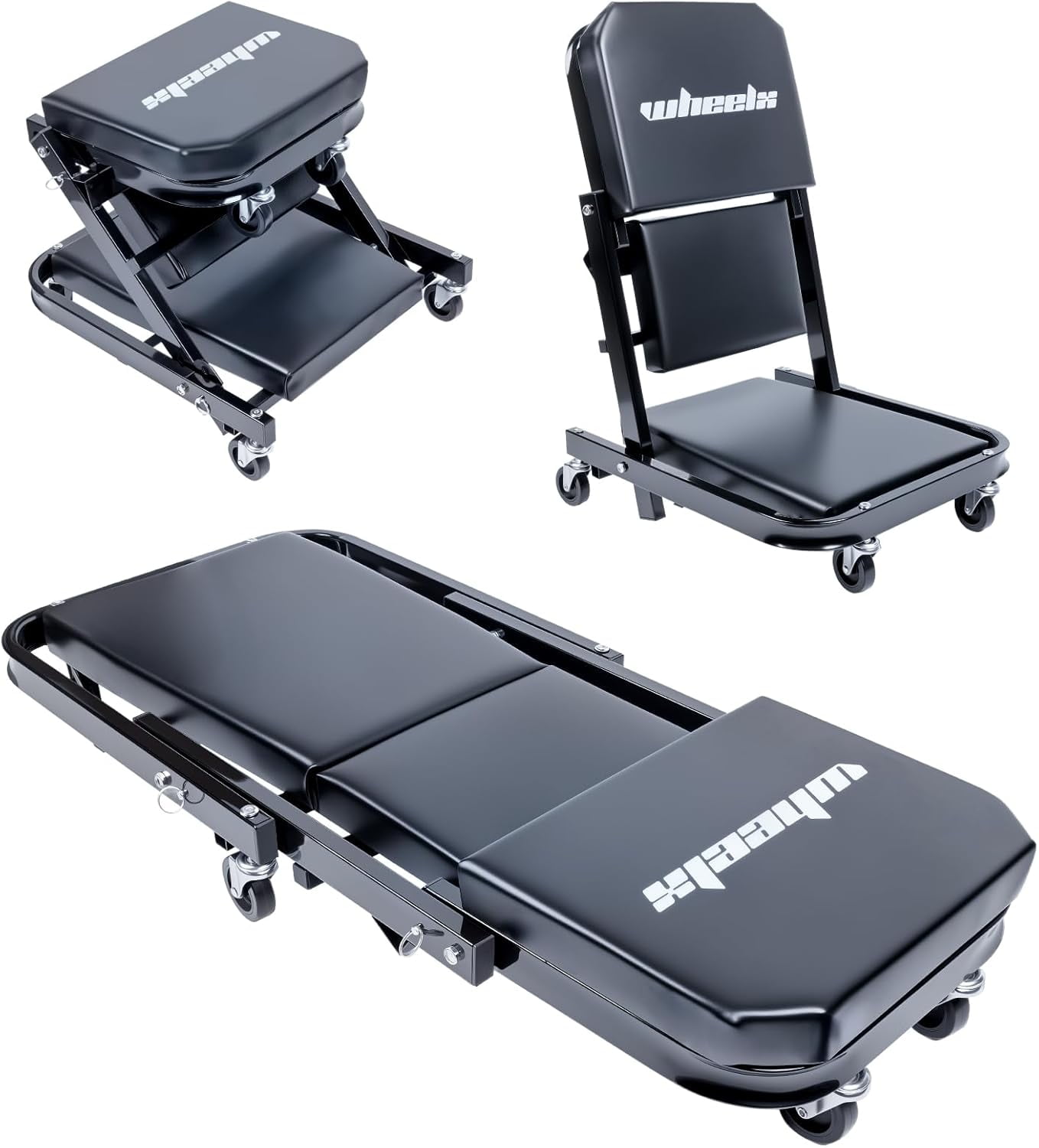 Mechanic Creeper 40inches 3-in-1 Z Seat 480lbs Capacity, Foldable ...