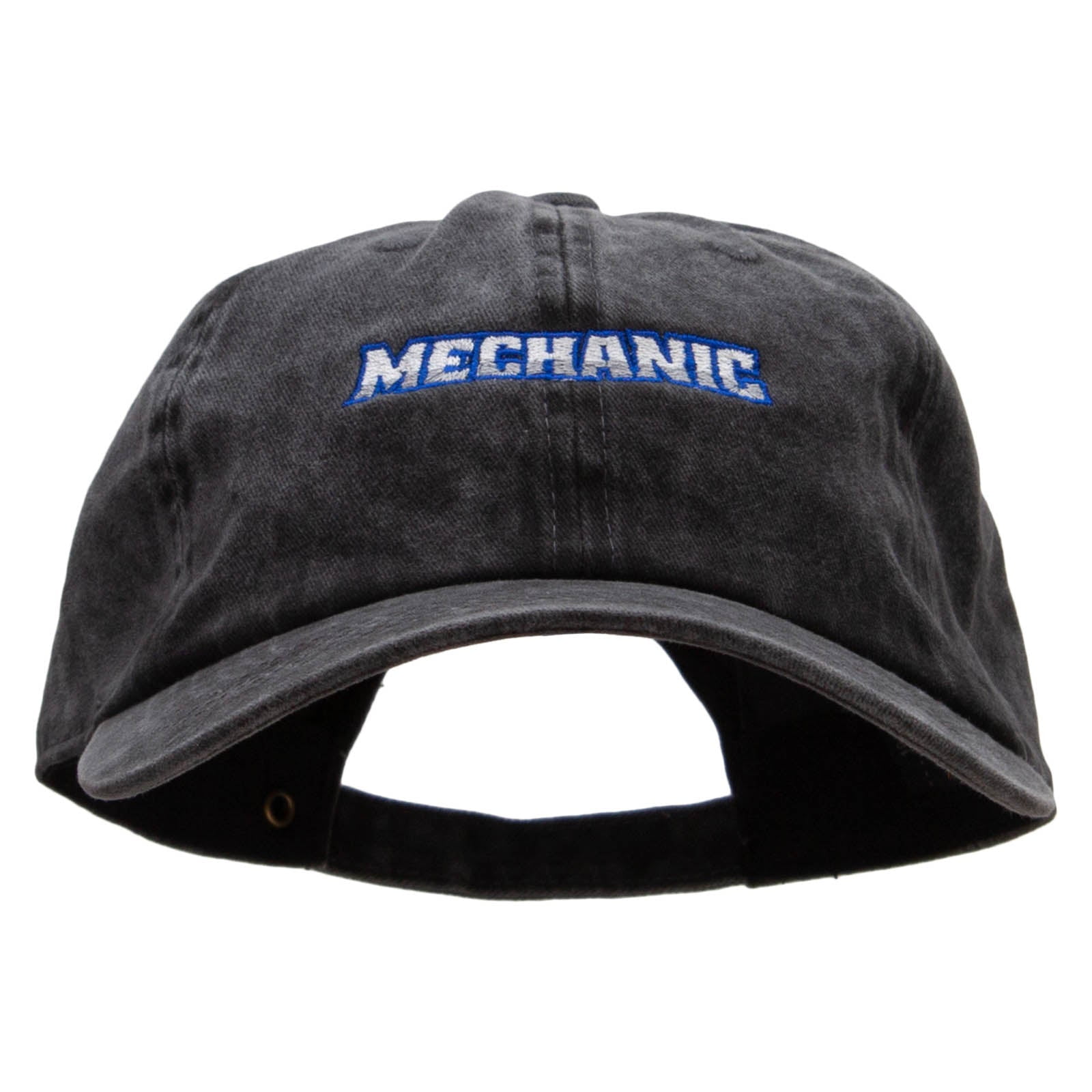 Mechanic Embroidered Washed Solid Pigment Dyed Cotton Twill Brass ...