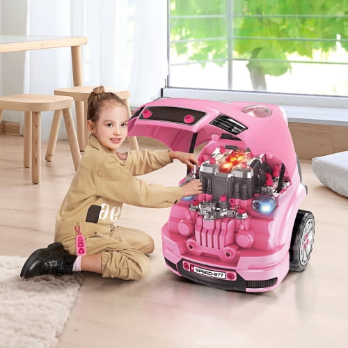 Mechanic Kids Truck Engine Toy Set, Car Service Playset, Engine ...