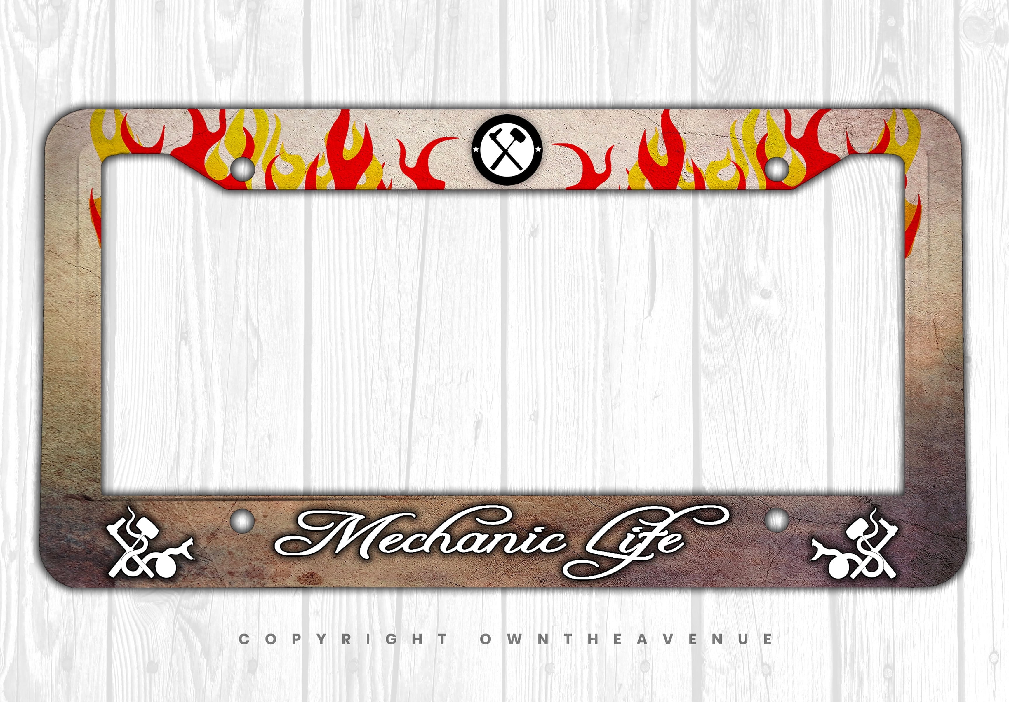 Mechanic Life JDM Drifting Racing Vintage Style Metal License Plate ...