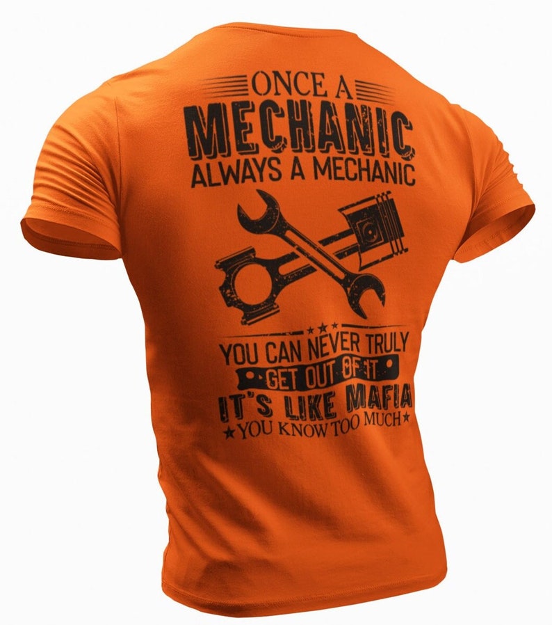 Mechanic Mafia Shirt – Once a Mechanic Always a Mechanic, Grandpa or ...