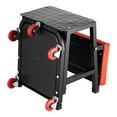 Mechanic Stool Rolling Work Seat with Wheels - 300 lb Capacity, Mobile ...