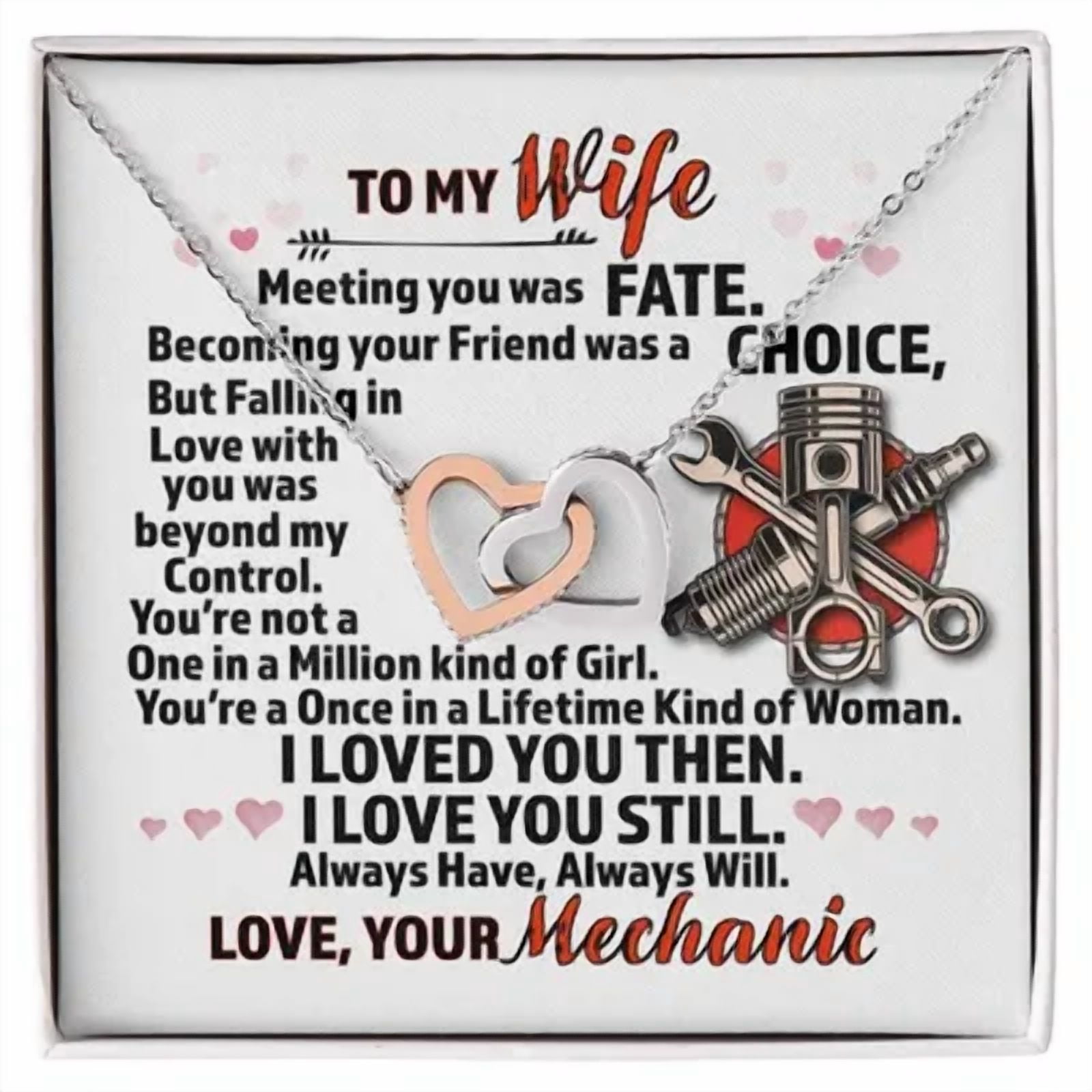 Mechanic'S Wife - Necklace, A Loving Keepsake For Wife, Perfect For ...