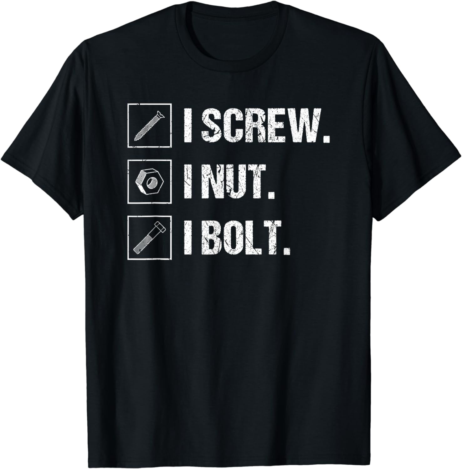 Mechanic Screw Nut Bolt Vintage Tools Fix Stuff T-Shirt - Walmart.com
