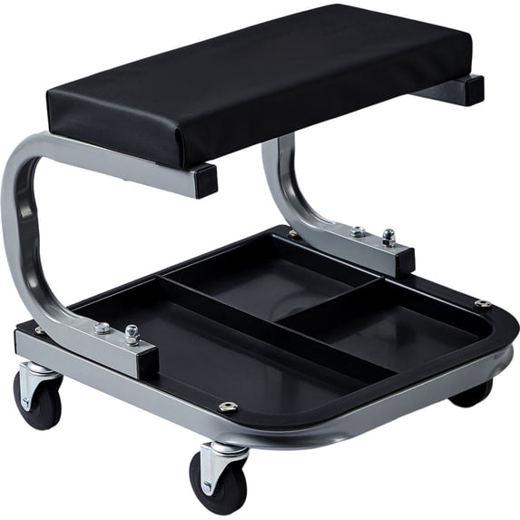 Mechanic Stool 250 LBS, Rolling Garage Creeper Seat with Tool Tray ...