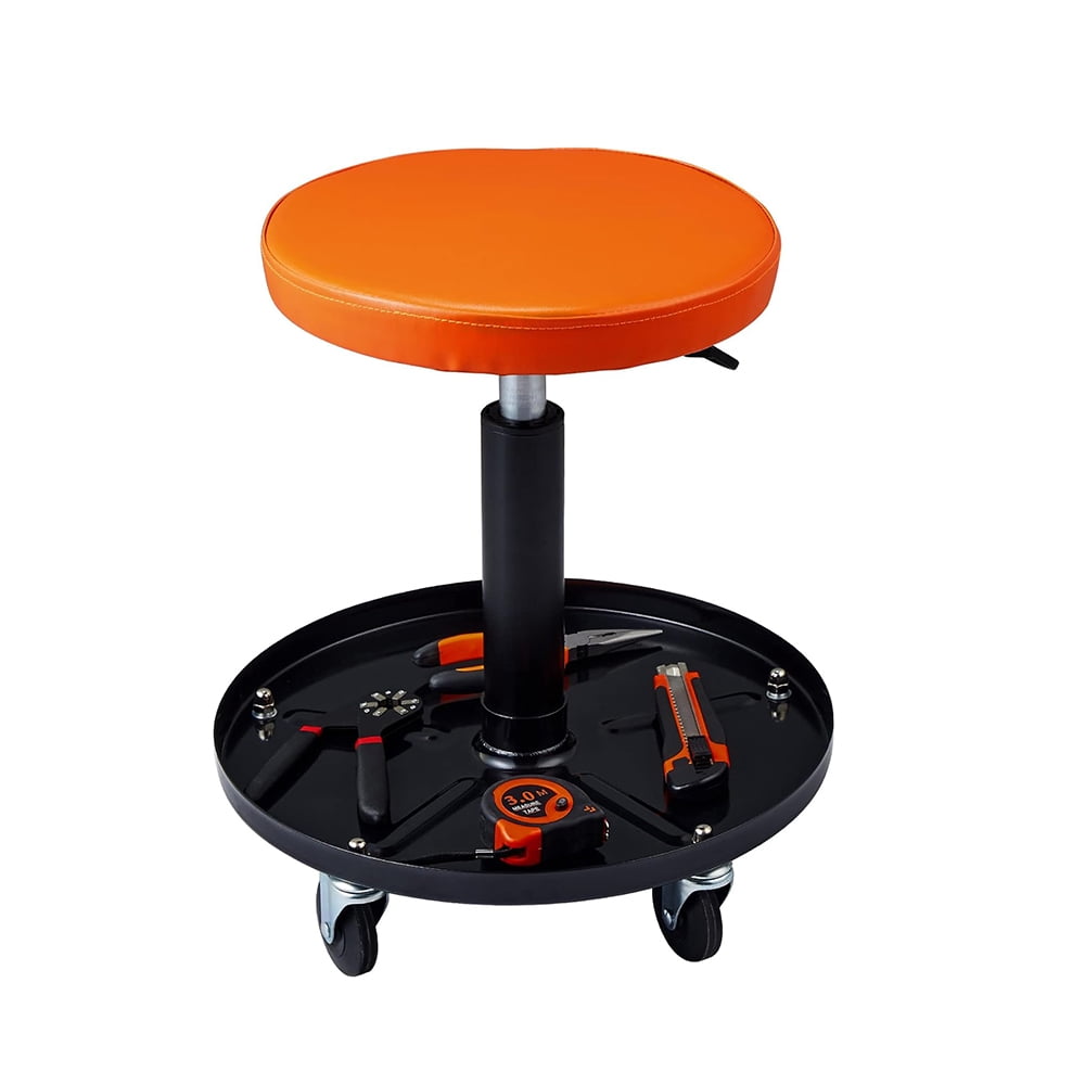 Mechanic Stool, 250 LBS Rolling Pneumatic Creeper Garage/Shop Seat ...