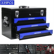 HART 270-Piece Mechanics Tool Set in Kit Box, Chrome Finish, Multiple ...