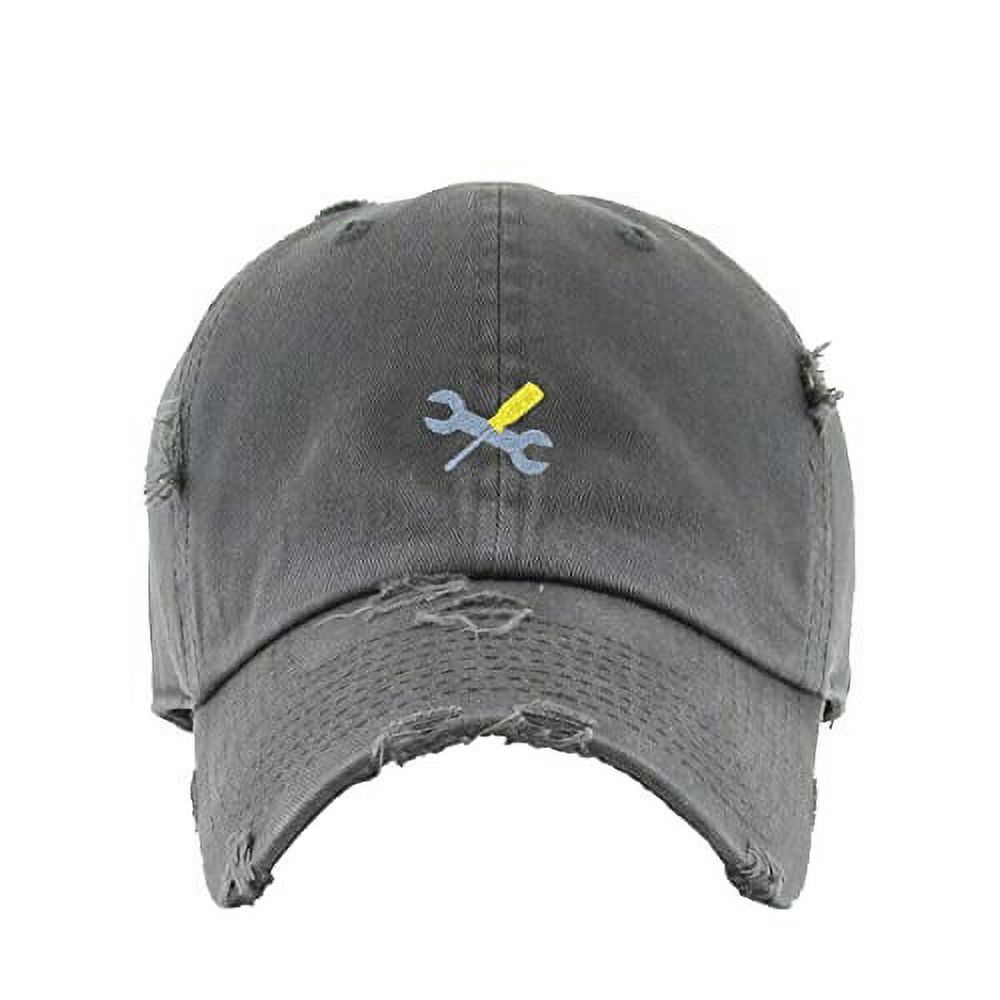 Mechanic Tools Symbol Vintage Baseball Cap Embroidered Cotton ...