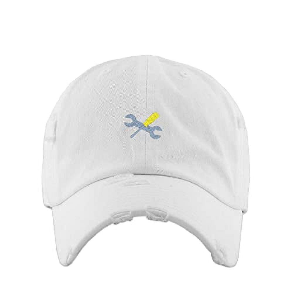 Mechanic Tools Symbol Vintage Baseball Cap Embroidered Cotton ...