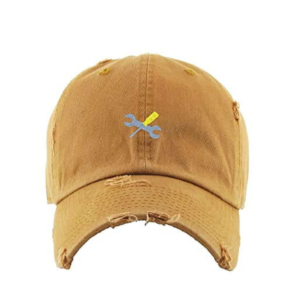 Mechanic Tools Symbol Vintage Baseball Cap Embroidered Cotton ...