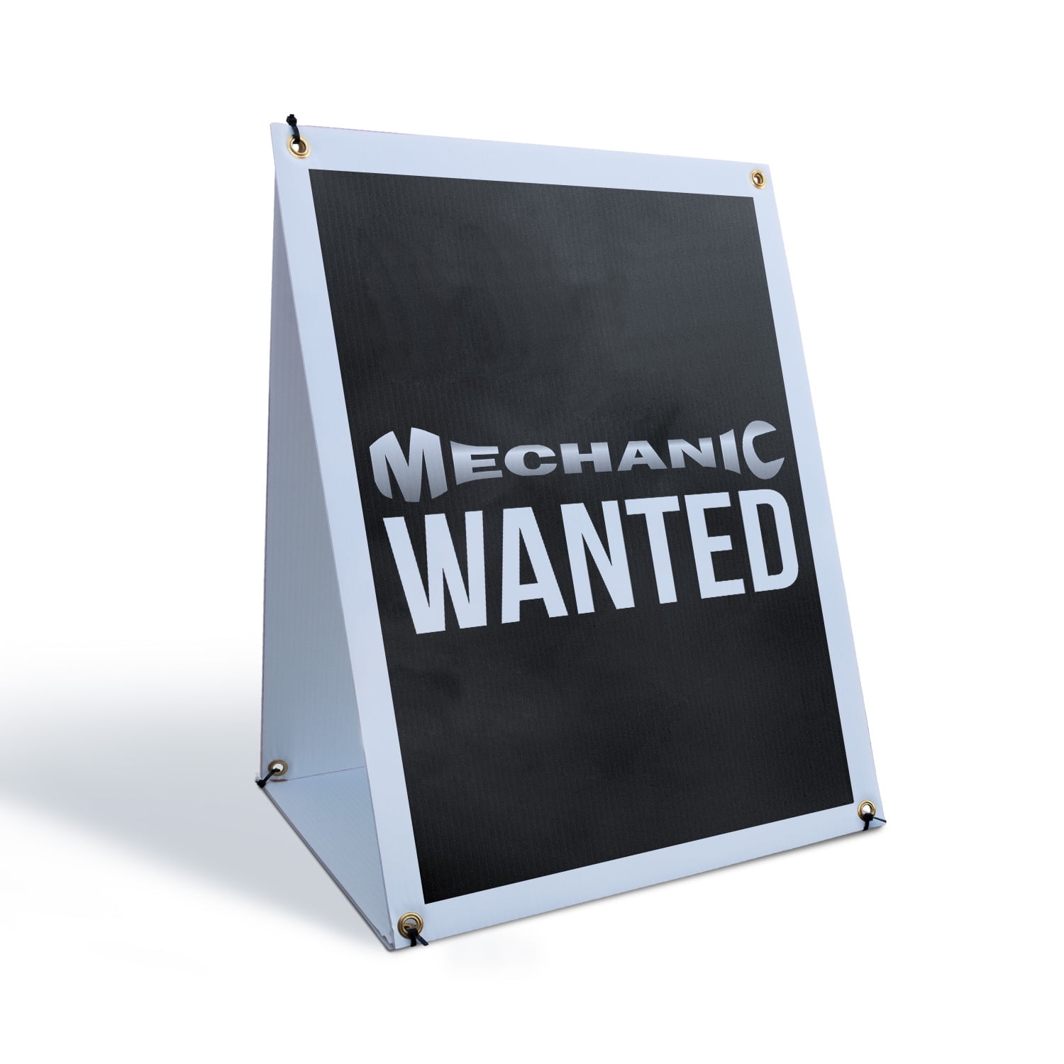 Mechanic Wanted Sidewalk Sign 24 Inch x 36 Inch A-Frame Images On Both ...