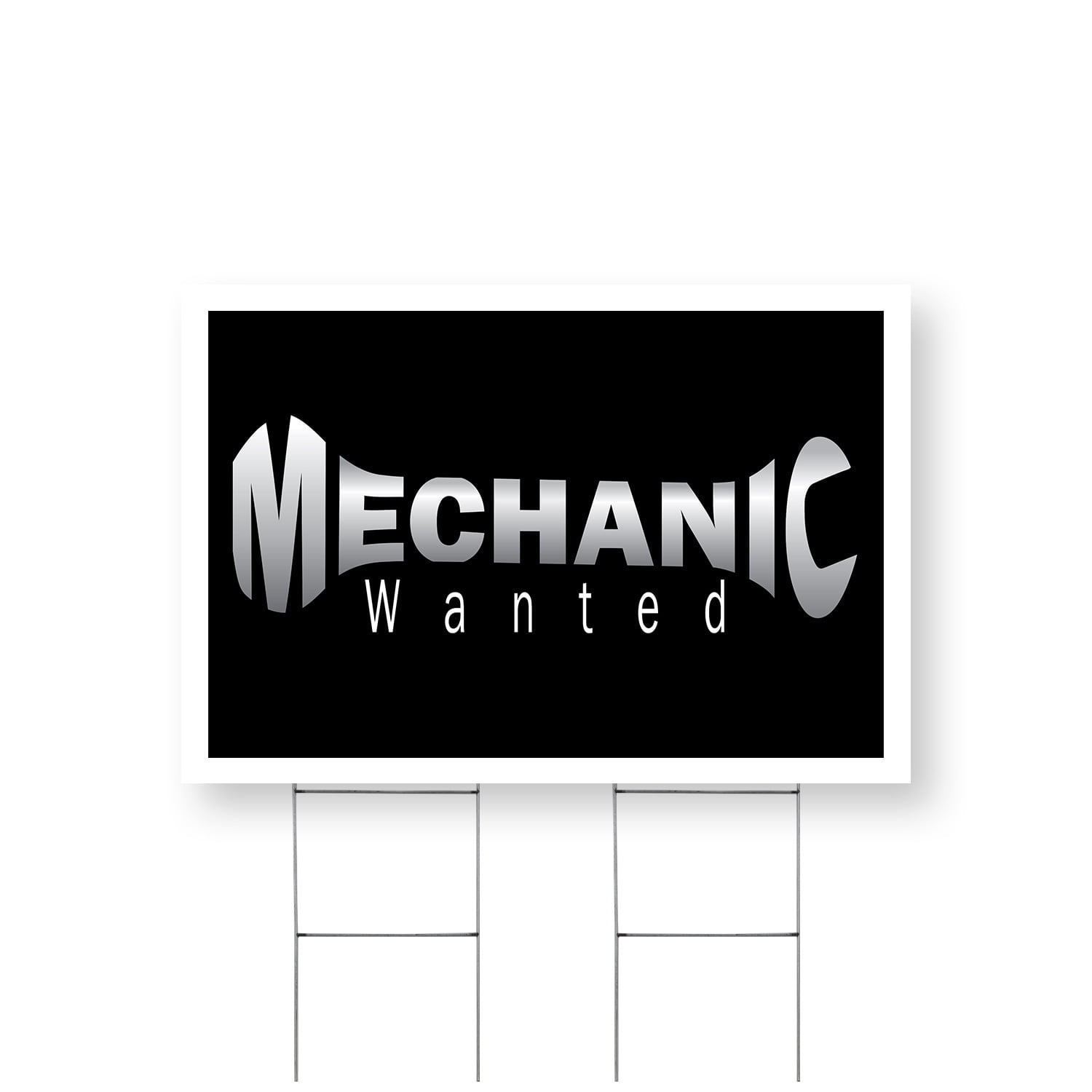 Mechanic Wanted Yard Sign 24 Inch x 36 Inch Double Sided Weatherproof ...