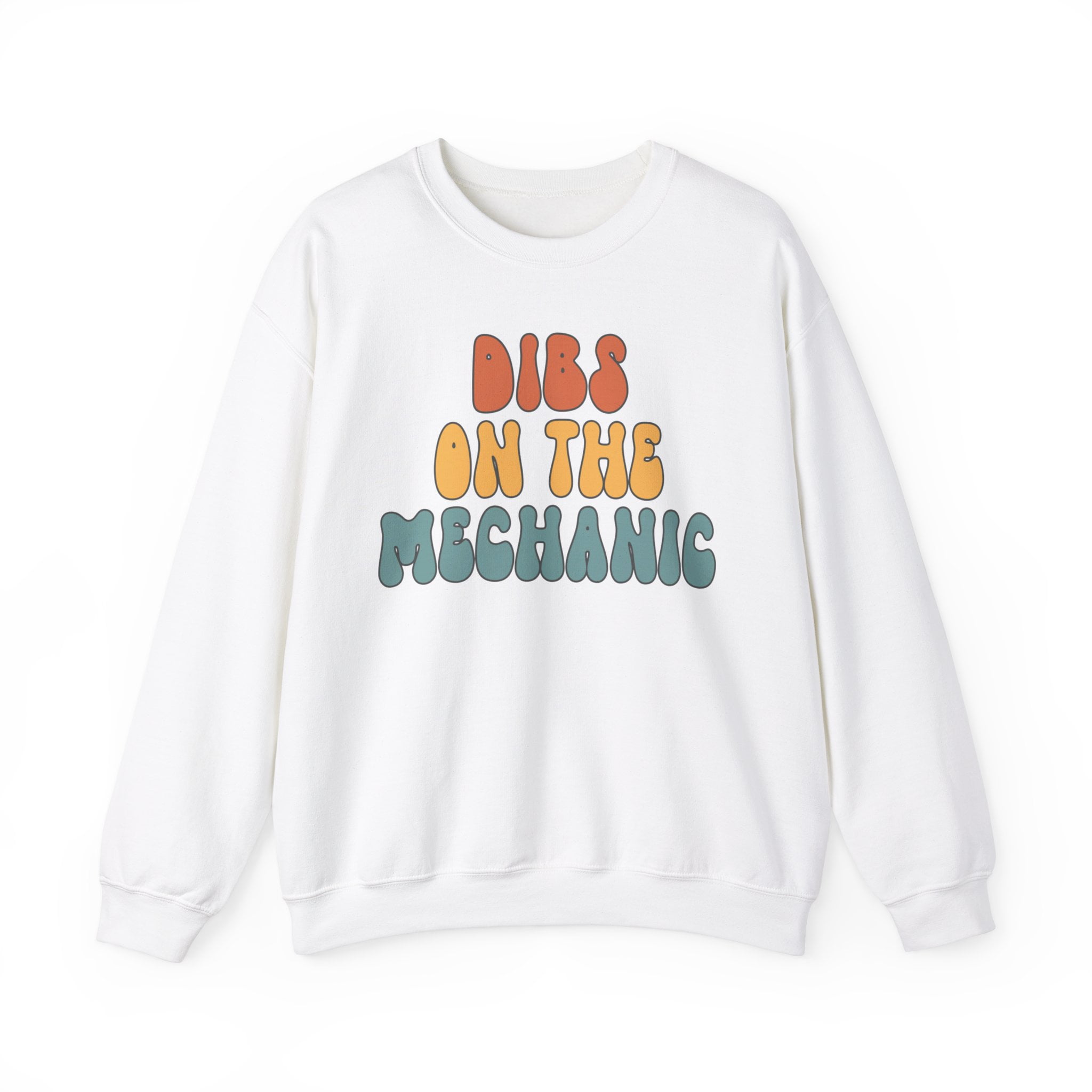 Mechanic Wife Girlfriend Sweatshirt Gift Crew Neck Shirt Long Sleeve ...