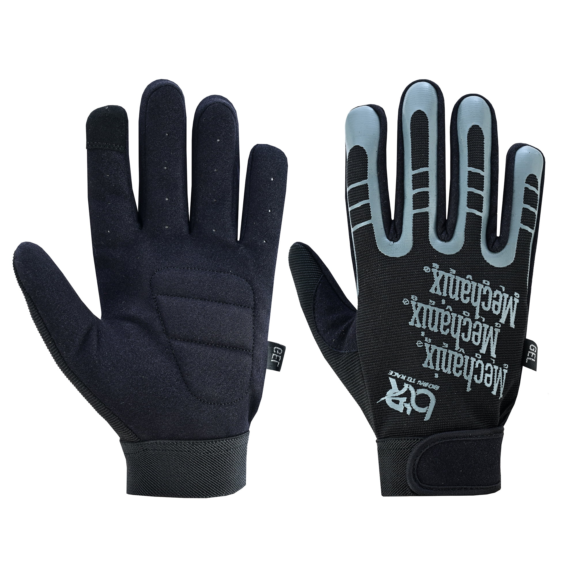 Mechanic Work Gloves Heavy Duty Touch Screen Safety Welding ...
