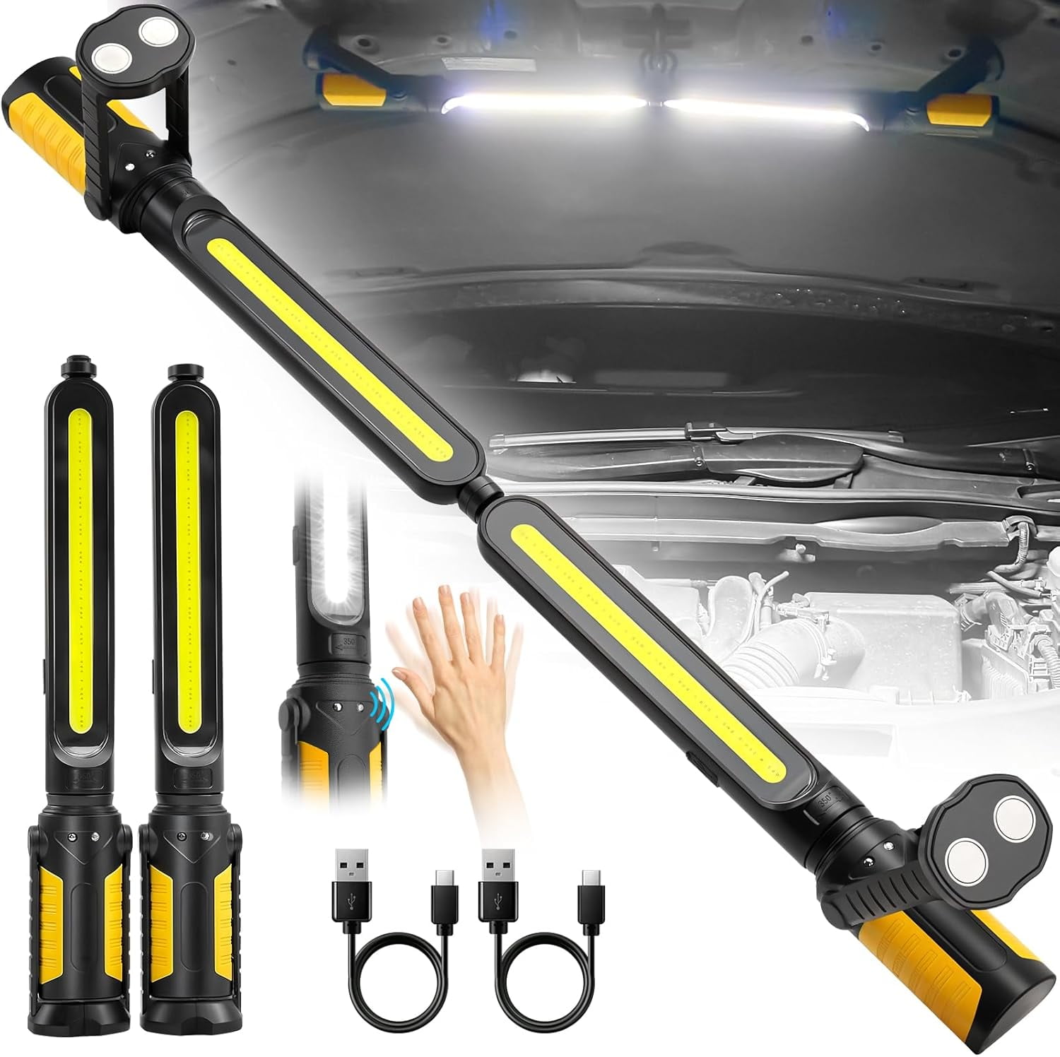 Mechanic Work Light Bar with Upgraded Sensor Control - 2400LM LED ...