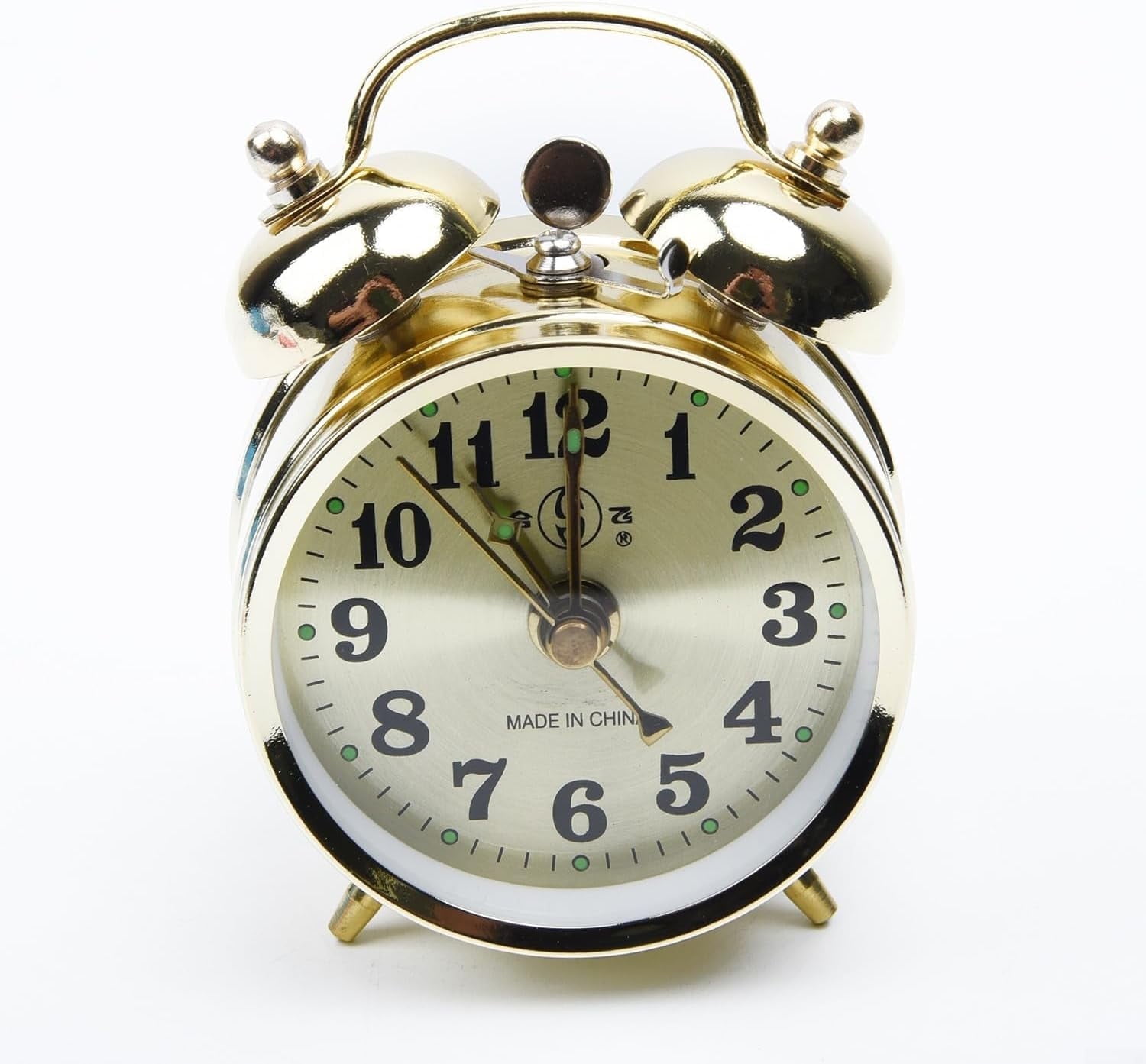 Vintage Wind-Up Alarm Clock, Manual Spring Twin Bell Loud - Walmart.com