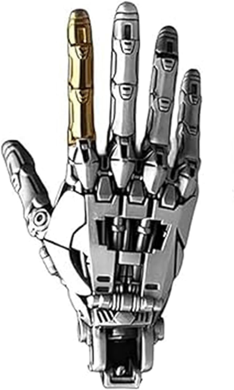 Mechanical Bionic Hand Pendant, Movable Finger Joints Robot Hand Charm ...