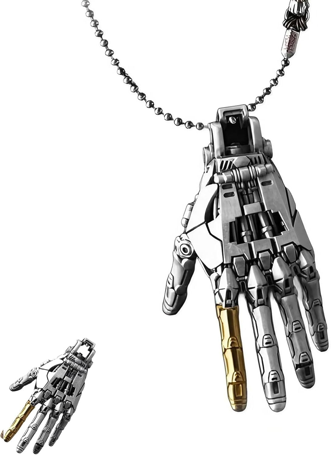 Mechanical Bionic Hand Pendant, Movable Finger Joints Robot Hand Charm ...