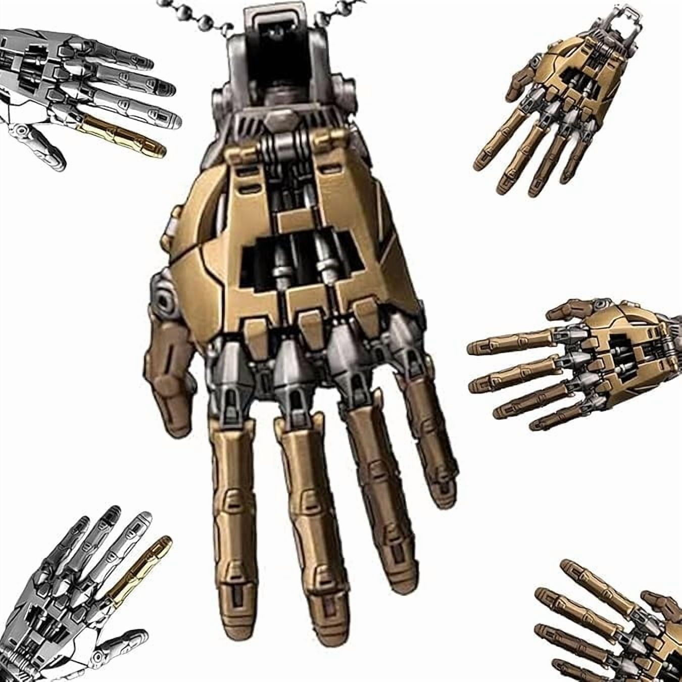 Mechanical Bionic Robot Hand Pendant Necklace – Movable Joint Design ...