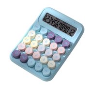 Mr. Pen Mechanical Calculator Pink 12-Digit Large LCD Display Big ...
