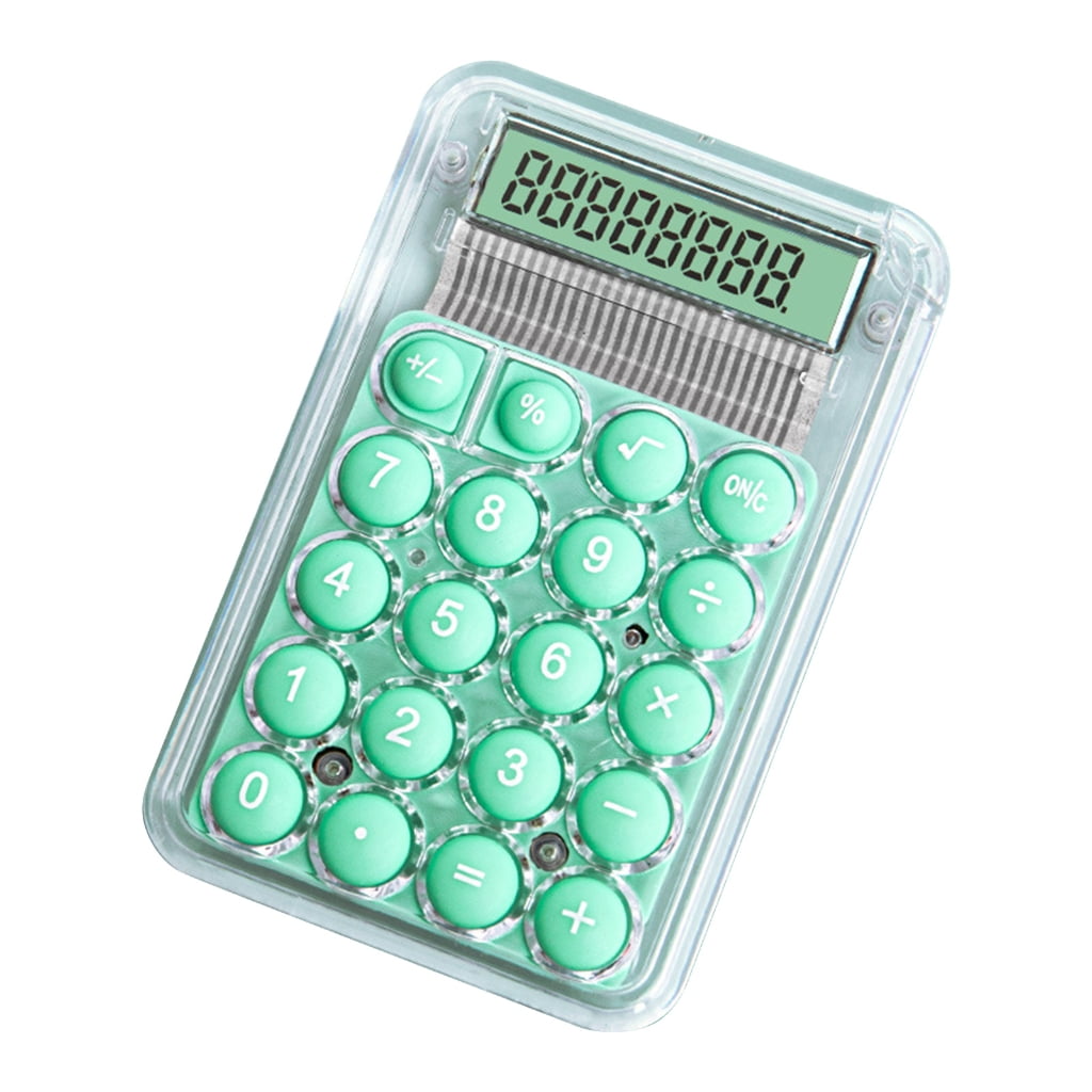 Mechanical Calculator 8 Digit Large LCD Display and Mechanical Buttons ...