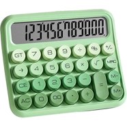 Mr. Pen Mechanical Calculator Pink 12-Digit Large LCD Display Big ...